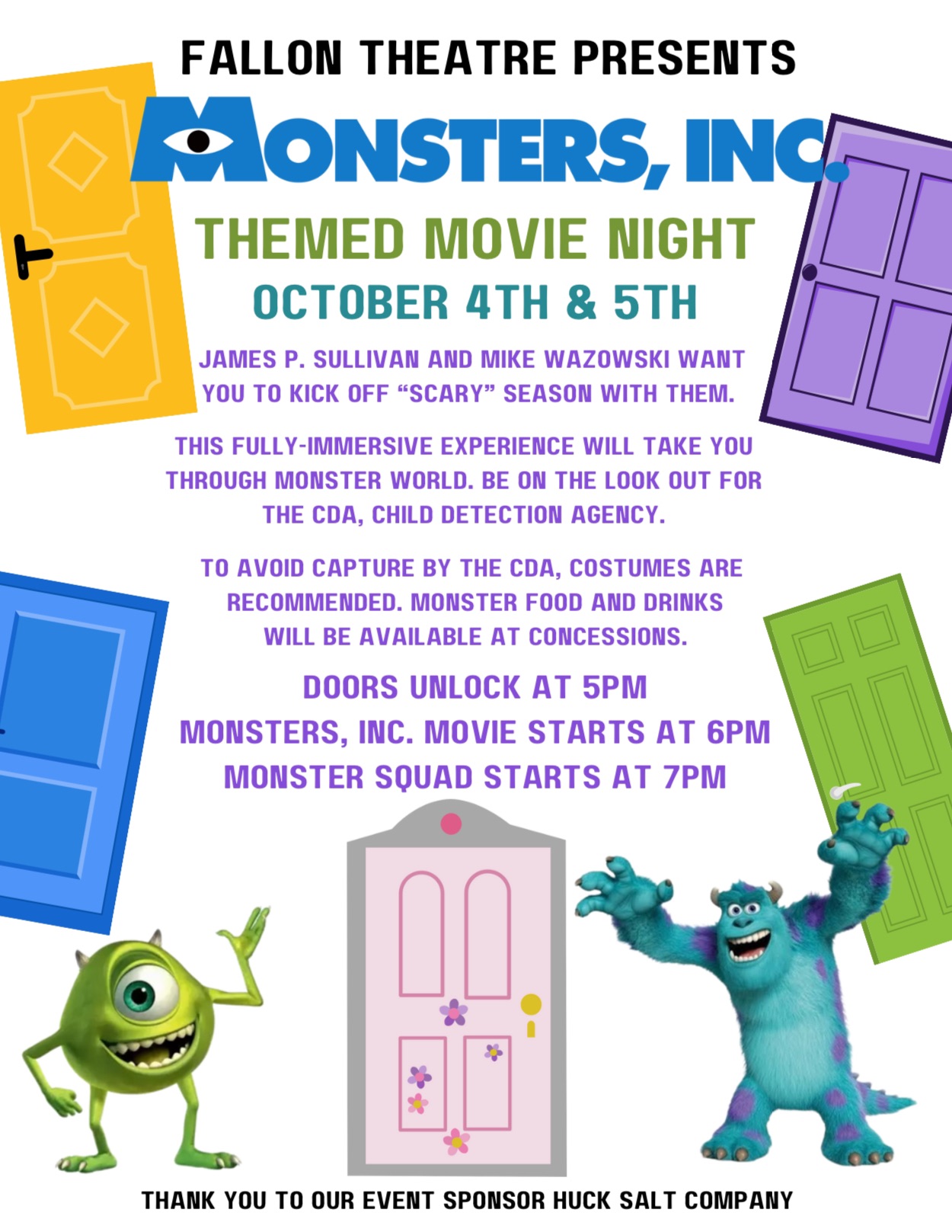 July Schedule! - The Fallon Theatre